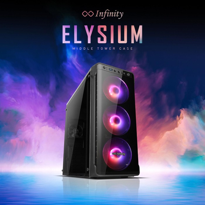 Jual Infinity Elysium Casing - Gaming Case ATX Mid Tower | Shopee Indonesia