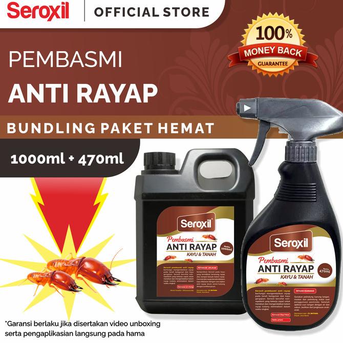 Jual Paket Obat Racun Anti Rayap Kayu Tanah Semprot Ampuh 1 Liter ...