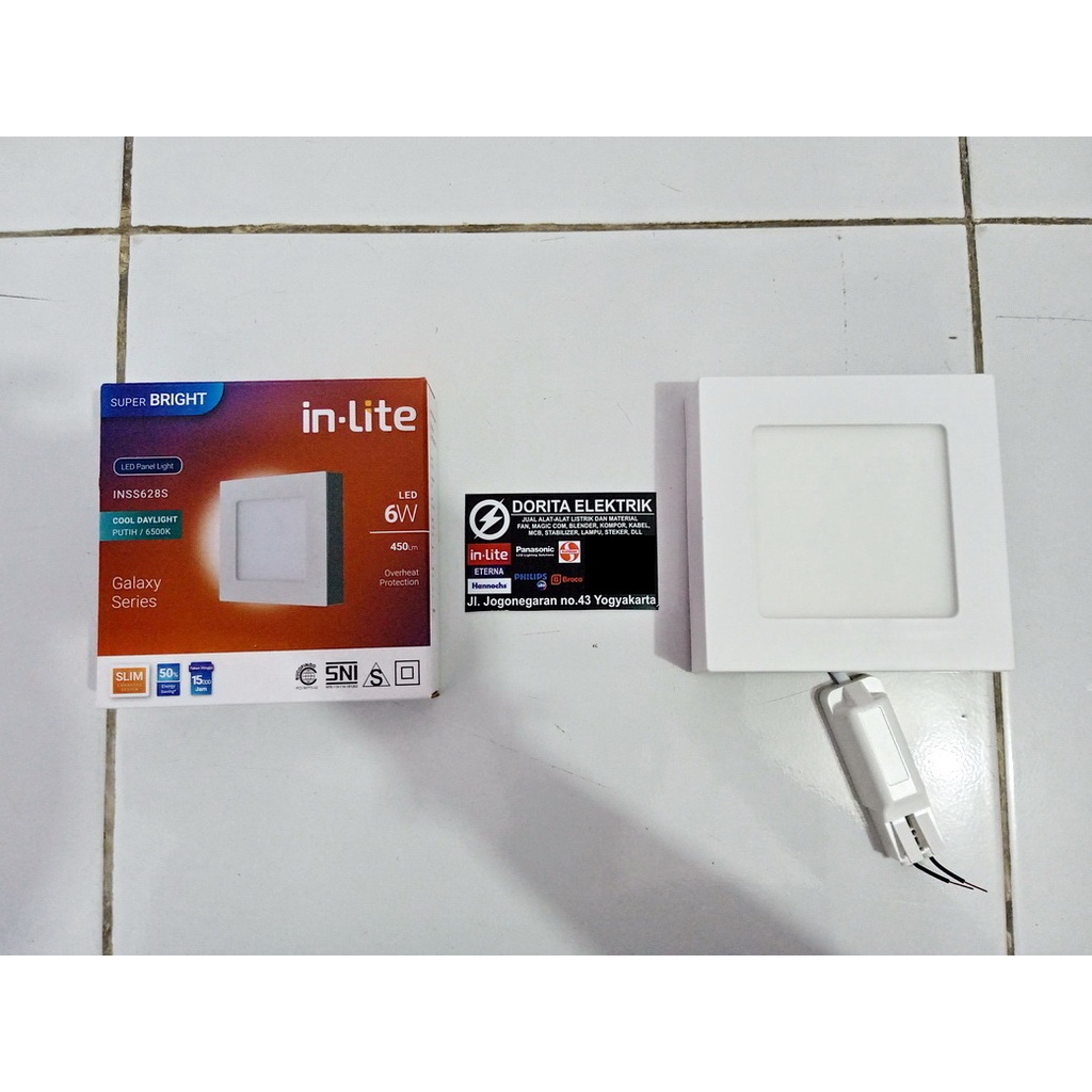 Jual in-Lite Lampu 6 Watt Downlight Panel Outbow INSS 628S 6w inlite ...