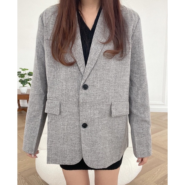 Jual Gray oversized blazer | Shopee Indonesia