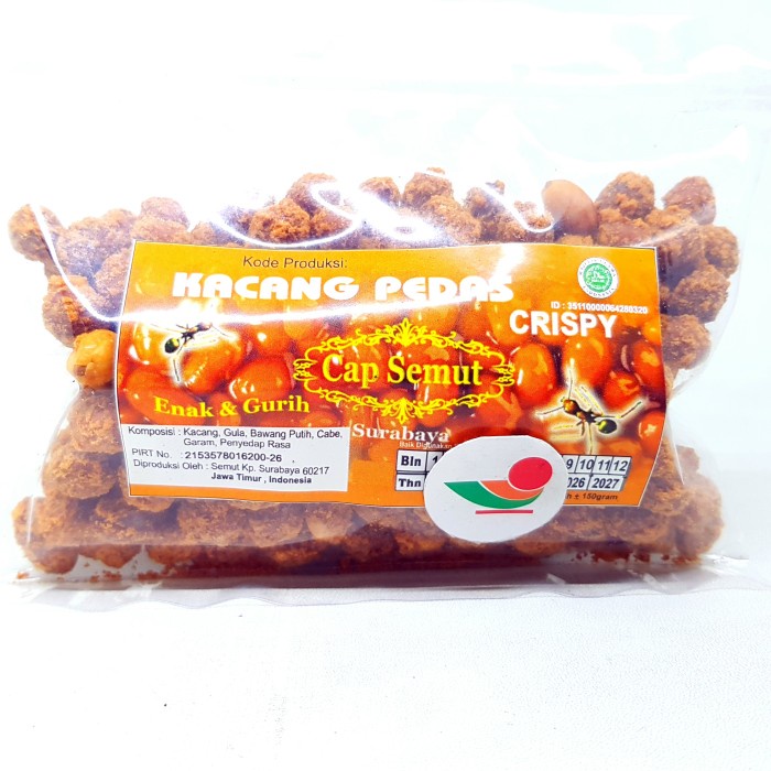 Jual CAP SEMUT KACANG PEDAS CRISPY 150gr | PEDES ASIN MANIS KHAS ...