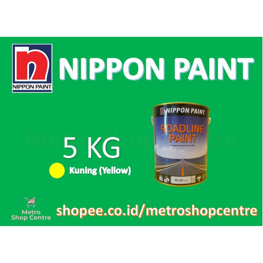 Jual NIPPON PAINT - Cat Jalan Roadline / Road Line Paint 5 Kg (Galon ...