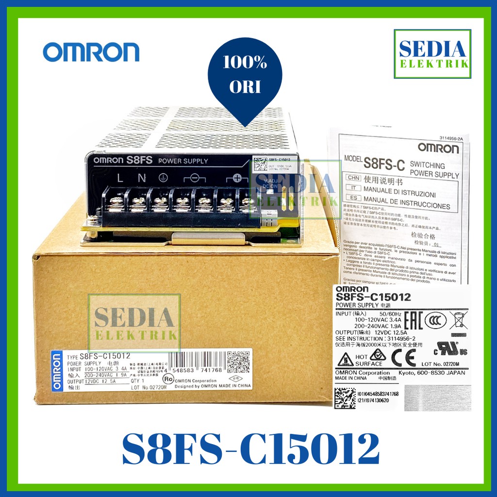 Jual POWER SUPPLY OMRON S8FS-C15012 S8FS C15012 S8FSC15012 | Shopee ...