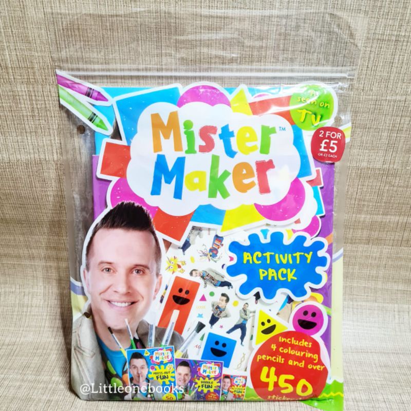 Jual mister maker activity pack / set buku aktivitas anak / buku ...