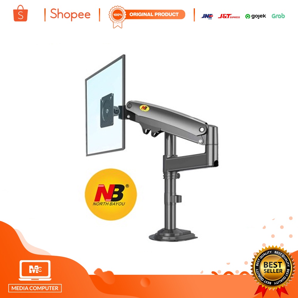 Jual Bracket Meja Monitor North Bayou H100 TV LCD MONITOR 22"-35" NB ...