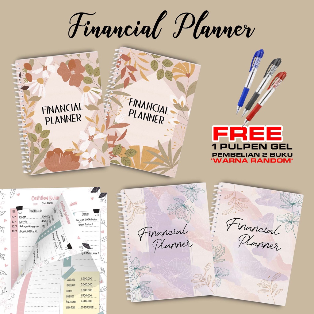 Jual Hanabi Uang Planner / Financial Planner Beli 2 Buku Gratis Pen Gel ...