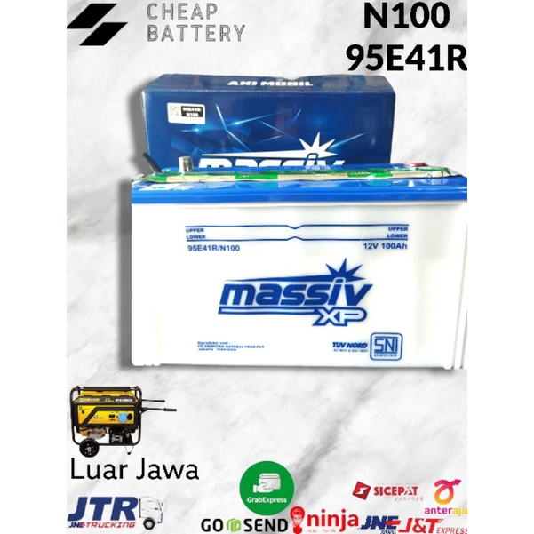 Jual Aki basah genset massiv xp n100 12v 100ah 95e41r | Shopee Indonesia