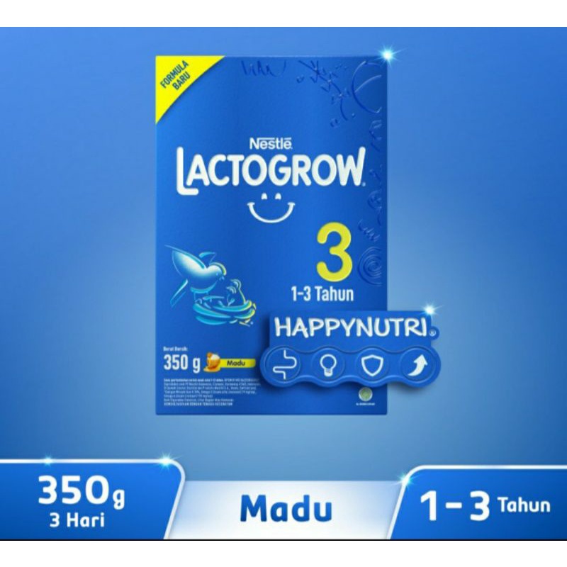 Jual Susu Pertumbuhan Rasa Madu 1-3 Tahun Nestle Lactogrow 3 350gr ...