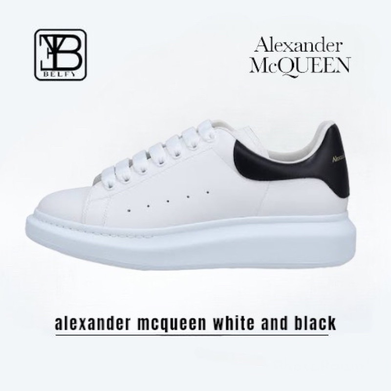 Jual (BLFY) Sepatu Alexander McQuen white and black 100% Bnib | Shopee ...