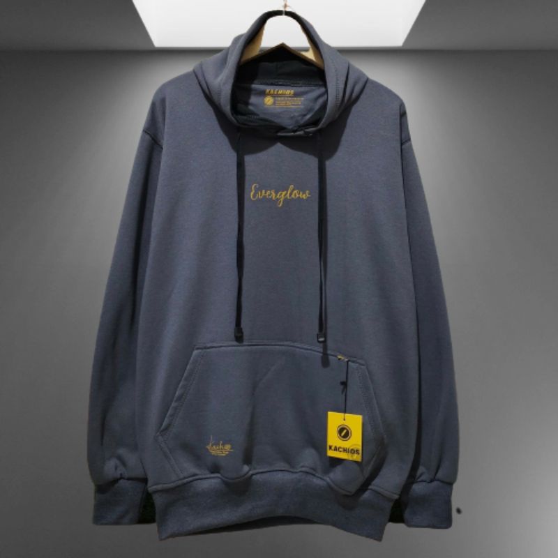 Jual Sweater Hoodie Abu Abu Paralon Pria Switer Cowok Kachios Jumper ...