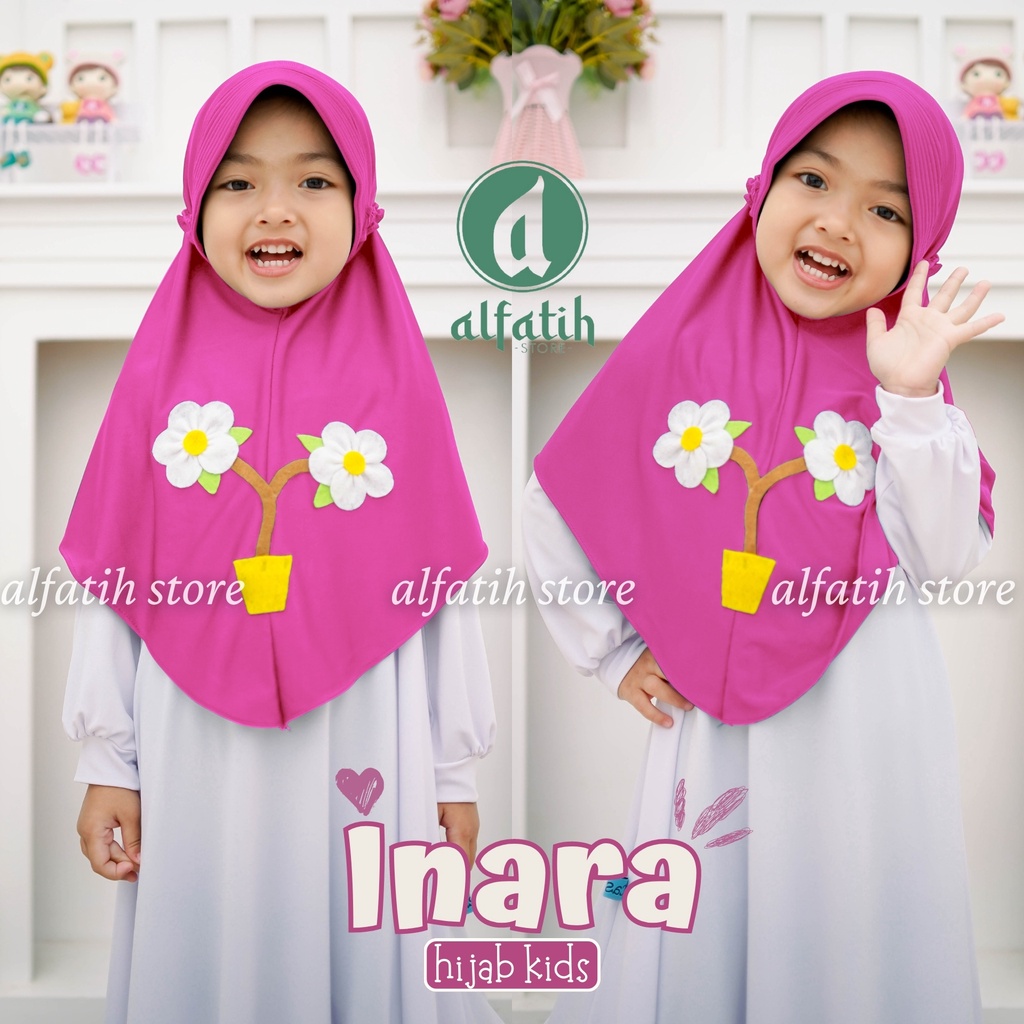 Jual JILBAB ANAK TK - SD INARA / BUNGA INARA / JILBAB ANAK USIA 4-7 ...