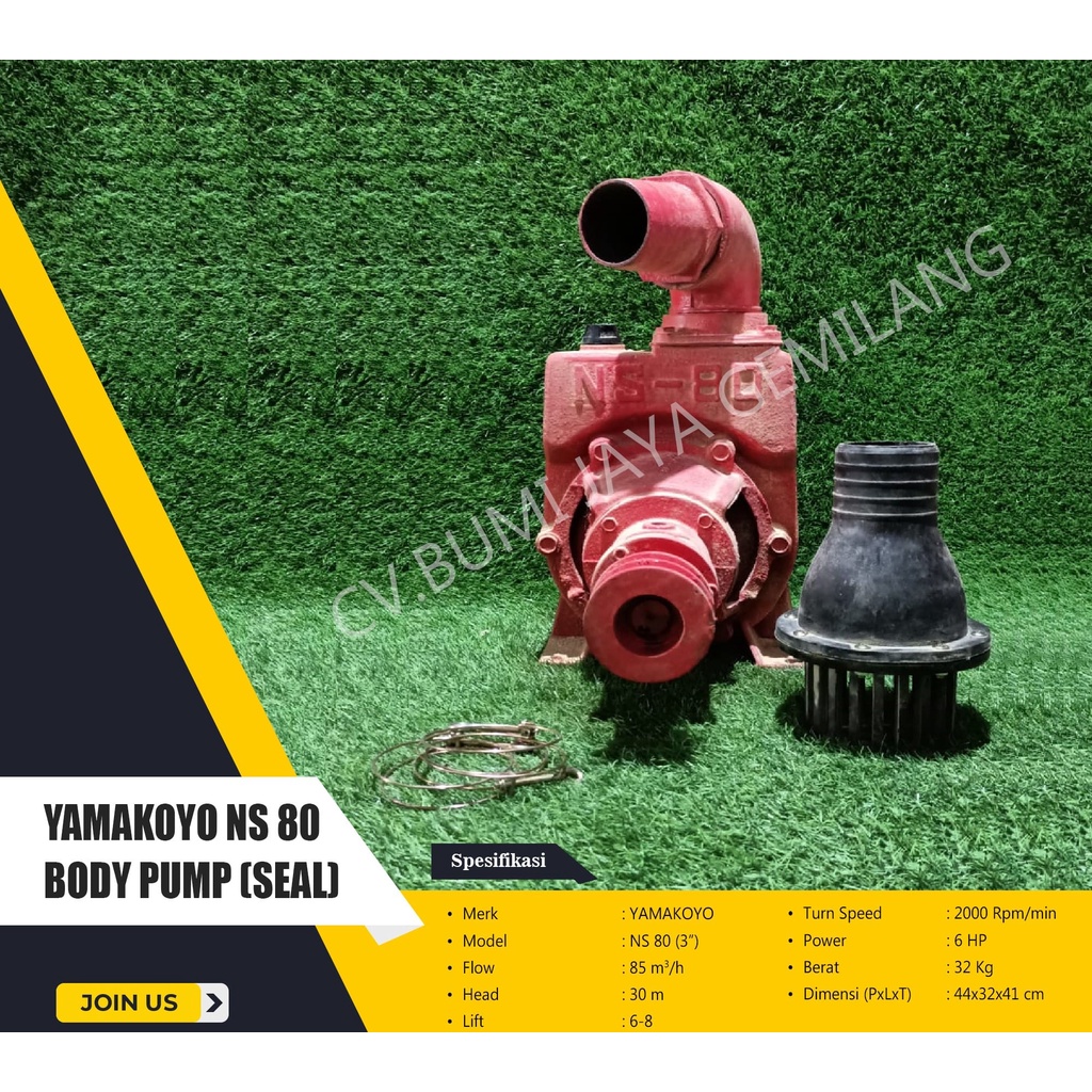 Jual POMPA AIR IRIGASI / WATER PUMP YAMAKOYO NS 80 SEAL | Shopee Indonesia
