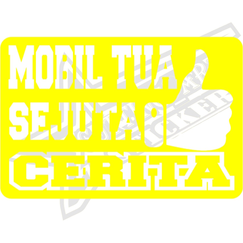 Jual stiker kaca mobil mobil tua sejuta cerita full | Shopee Indonesia