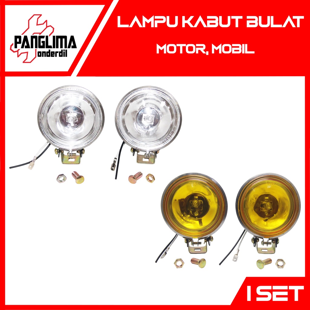 Jual Lampu Kabut Universal Untuk Segala Jenis Motor-Mobil Warna Putih ...