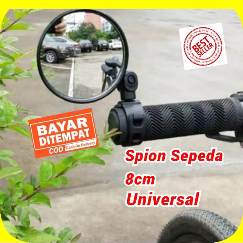 Jual Spion Sepeda Universal Bulat / Kaca Spion Sepeda 360 Handlebar 8cm ...