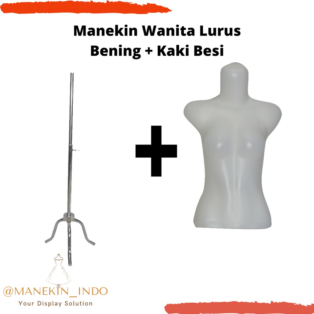 Jual Manekin Wanita Lurus Bening Kaki Besi | Manekin Cewek | Patung ...