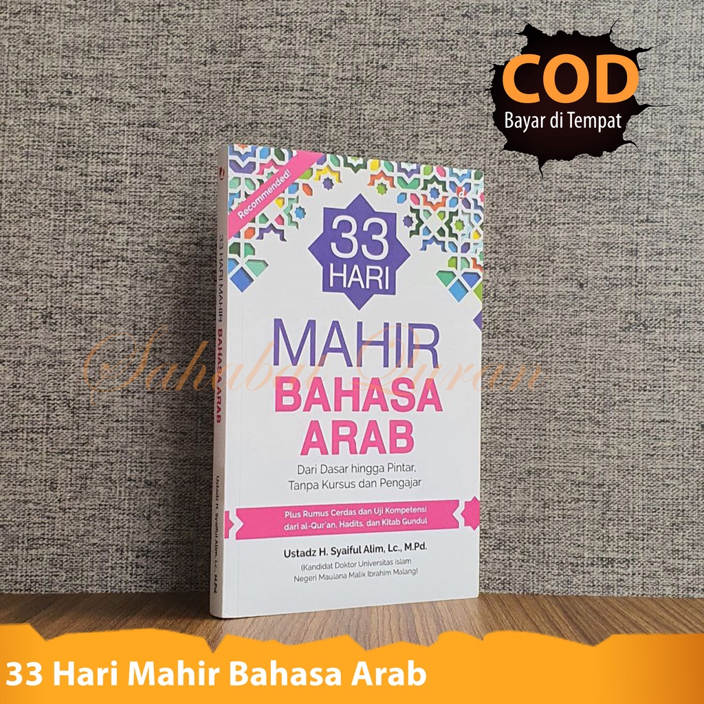Jual Buku 33 Hari Mahir Bahasa Arab Dari Dasar Hingga Pintar Tanpa ...