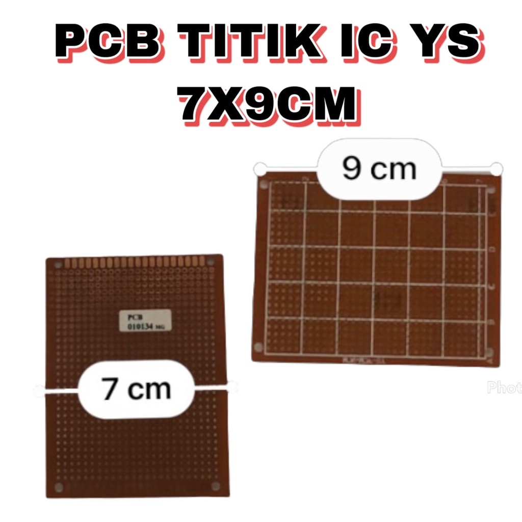 Jual PAPAN PCB TITIK IC YS 7X9CM (5 PAPAN) | Shopee Indonesia