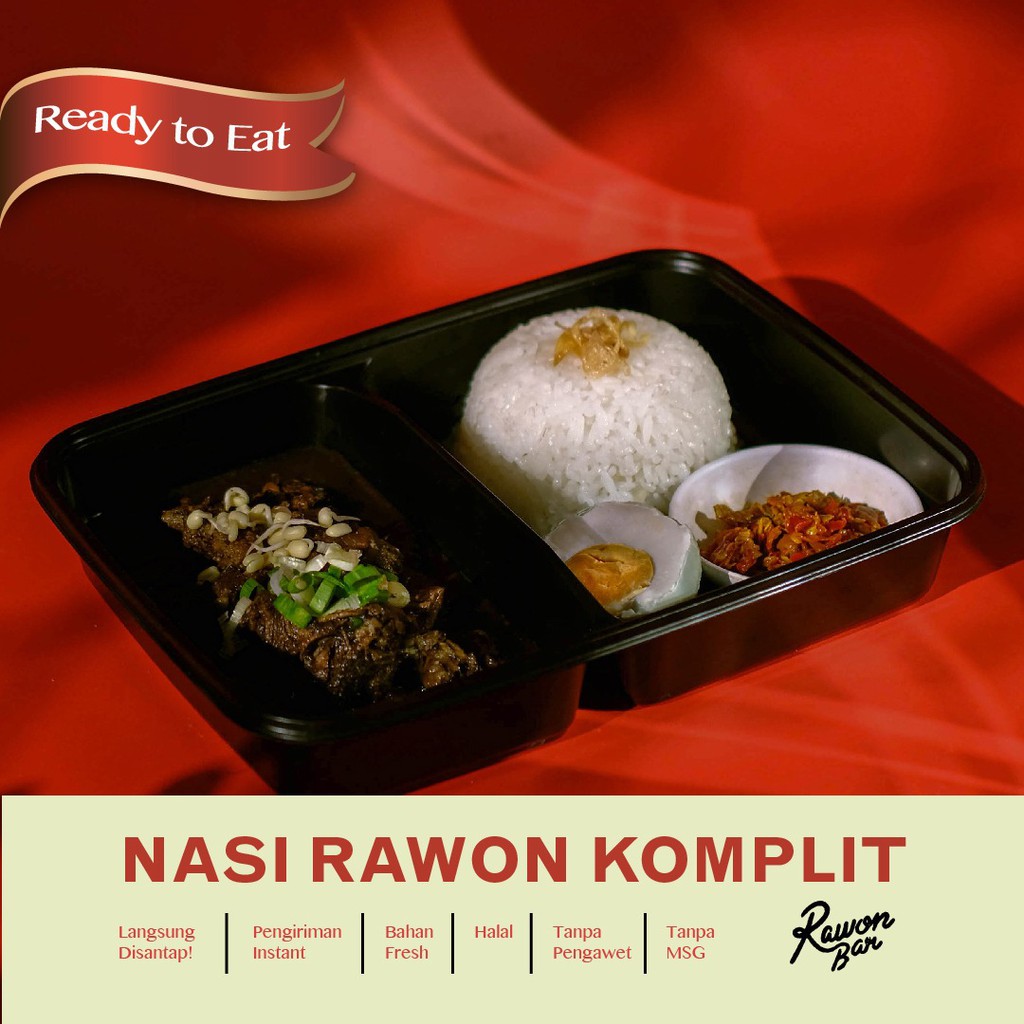 Jual Paket Nasi Box Komplit Khas Rawon Bar – READY TO EAT - Cocok untuk Catering dan Events ...