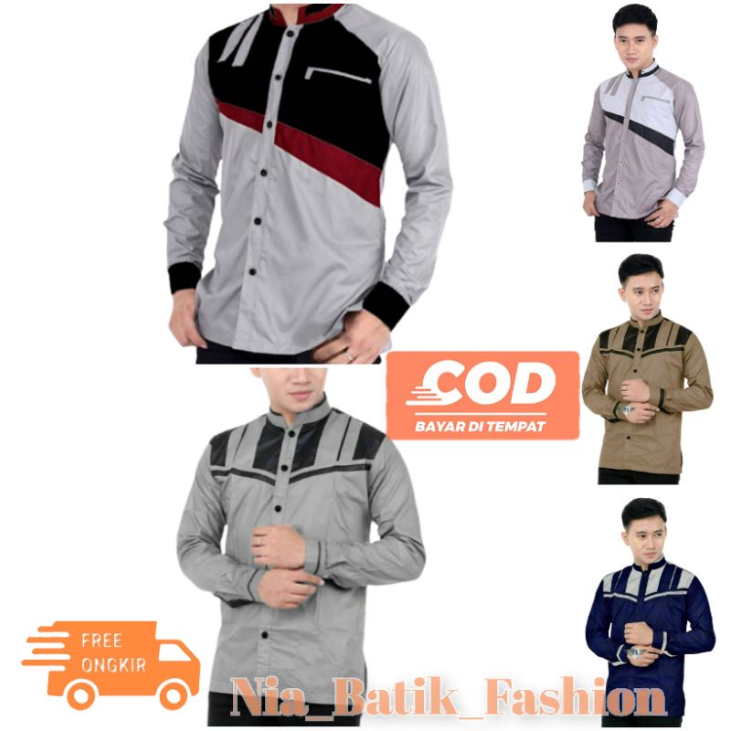 Jual NIA FASHION BISA COD BAJU LEBARAN PRIA DEWASA TERLARIS LENGAN ...