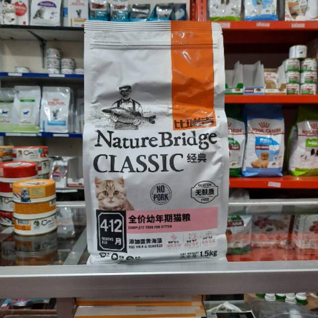 Jual Makanan kucing nature bridge kitten 1.5 kg | Shopee Indonesia