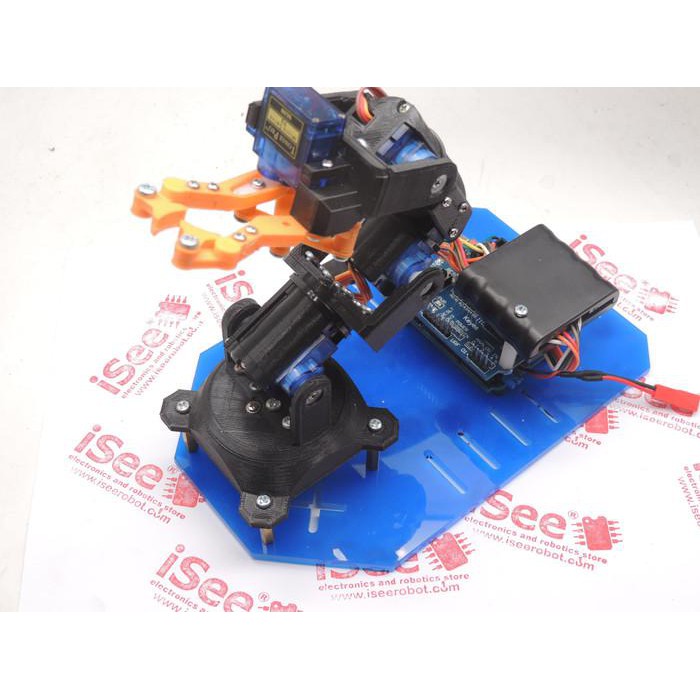 Jual Kit Arduino Arm Robot Lengan 5 Dof Wireless 3d Fullset For Education Shopee Indonesia 