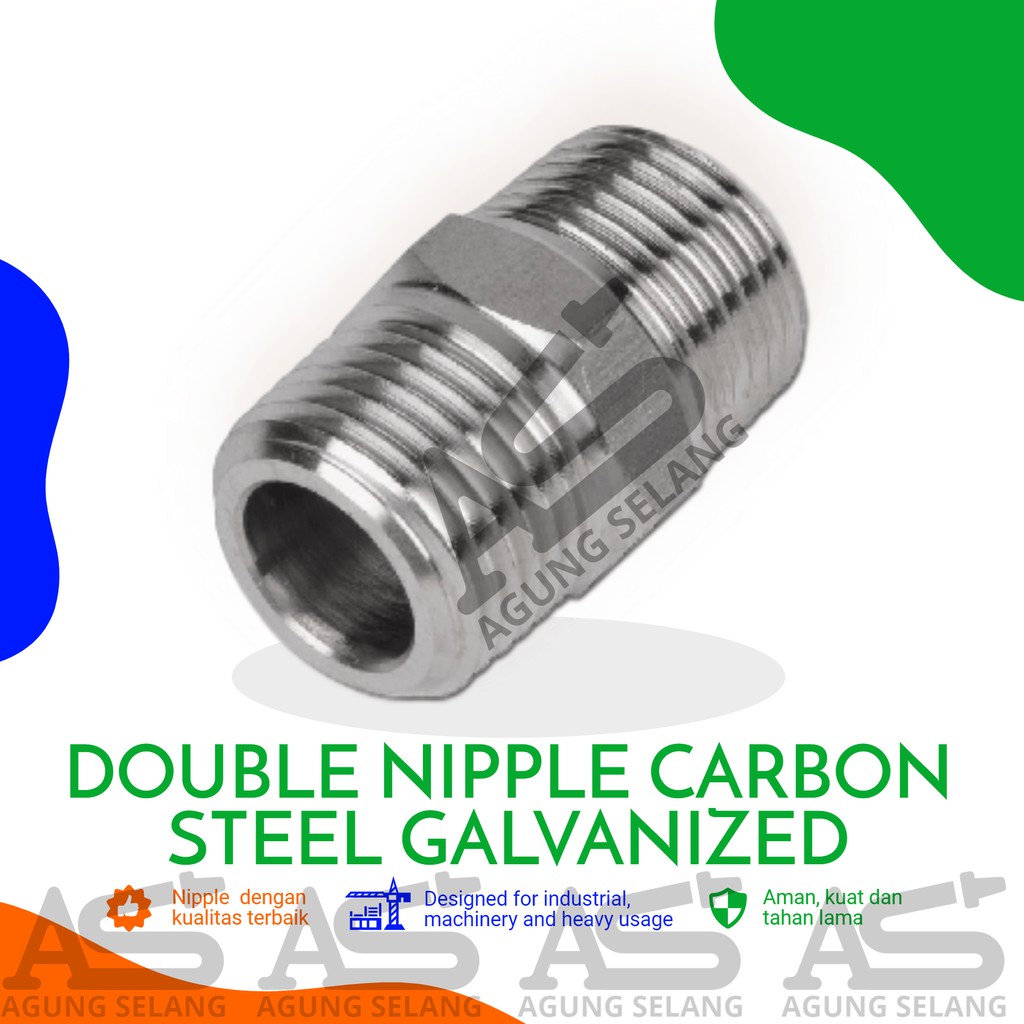 Jual Double Nepel Neple Besi GALVANIS 3/4" MB X 3/4 MB #3000 | Shopee Indonesia