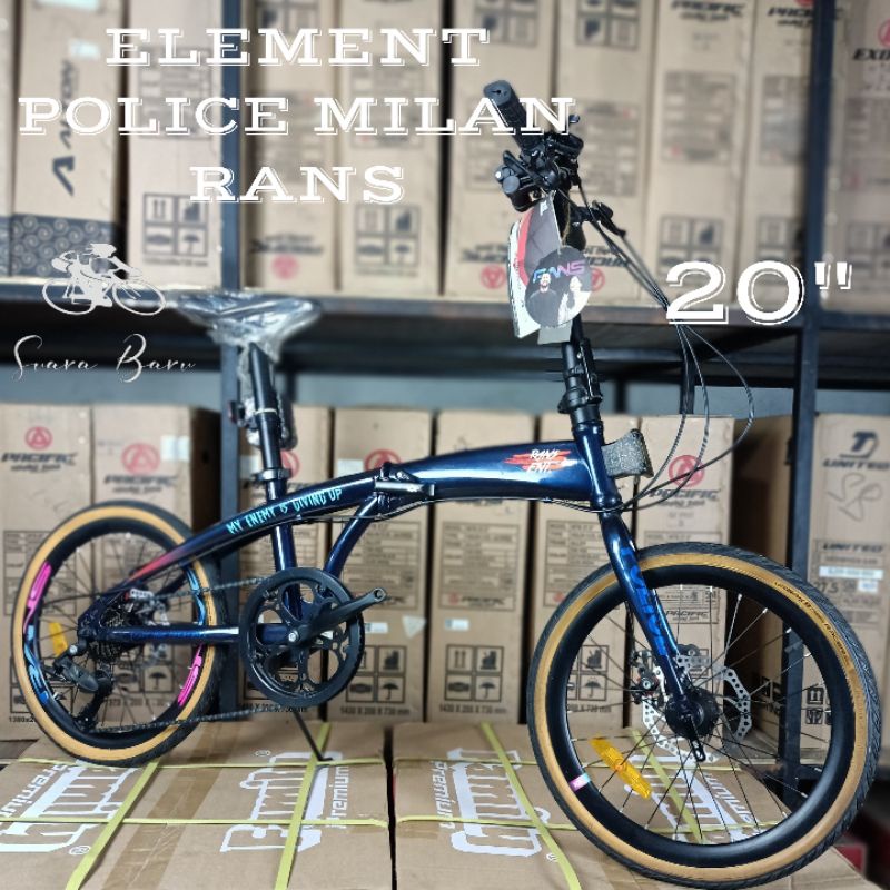 Jual SEPEDA LIPAT ELEMENT POLICE MILAN x RANS 20" | Shopee Indonesia