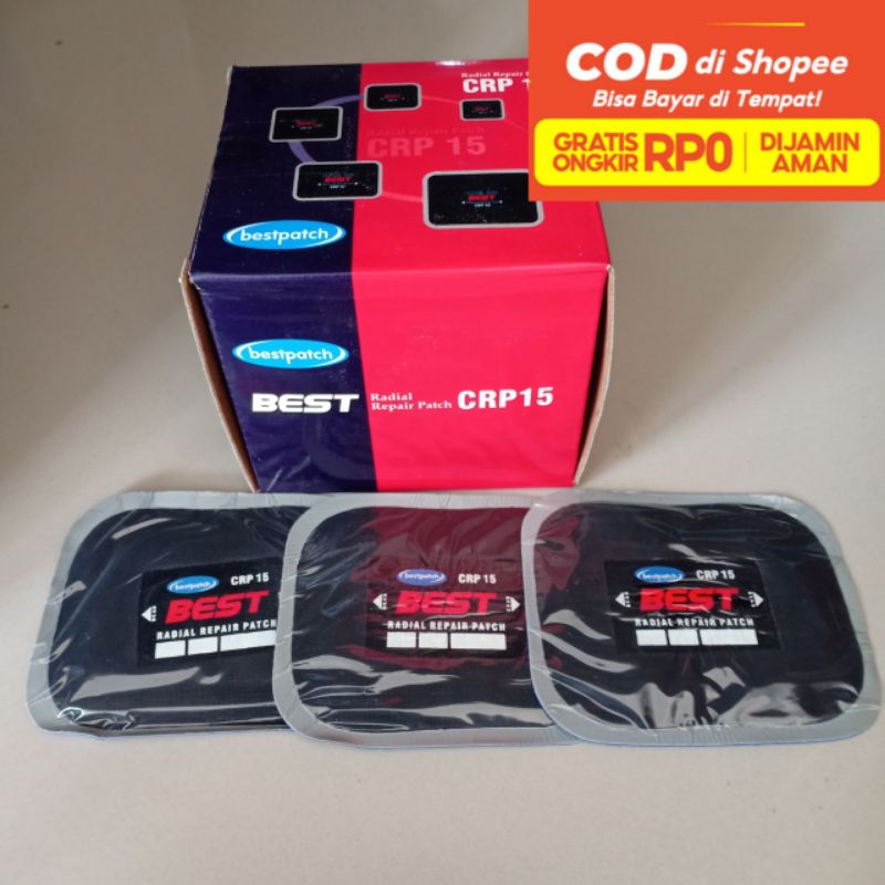 Jual Bestpatch CRP 15 Per Pcs / Biji / Lembar - Karet Tambal Ban Luar - Tip Top - Karet Patch ...