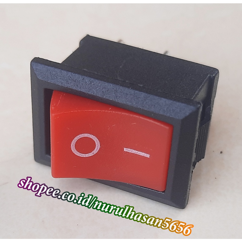 Jual rocker saklar switch kcd1 6a untuk rangkaian module diy | Shopee ...