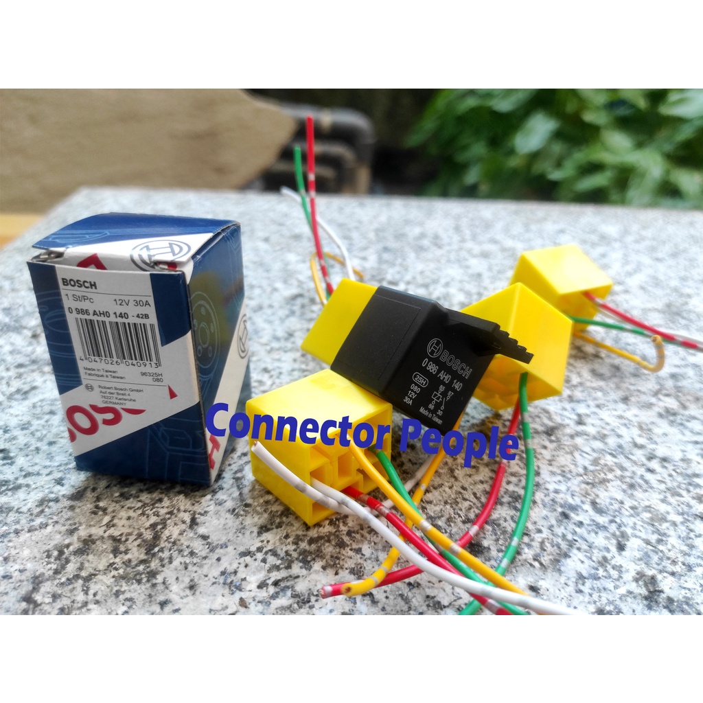 Jual PNP Soket Relay Plastik 4 pin + Relay Bosch 4 kaki 1 Set | Shopee ...