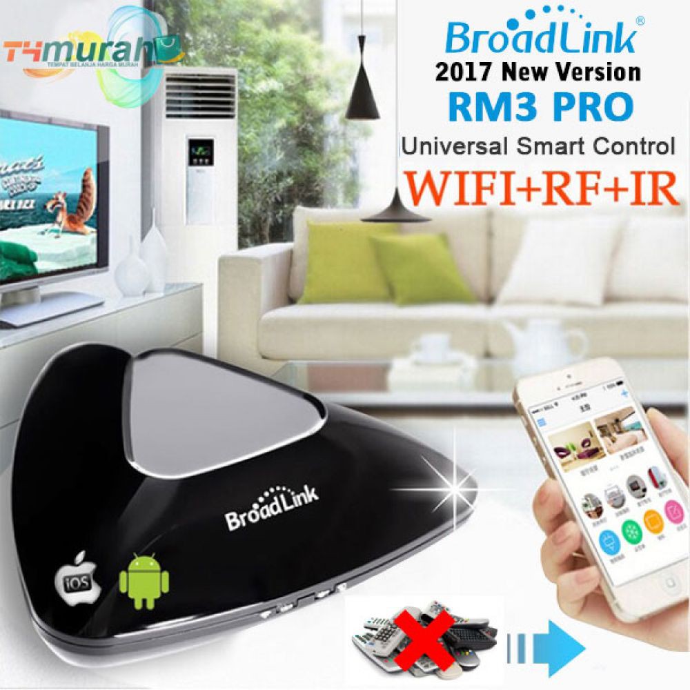 Jual Broadlink RM3 Pro Pengontrol Perangkat Elektronik Rumah | Shopee ...