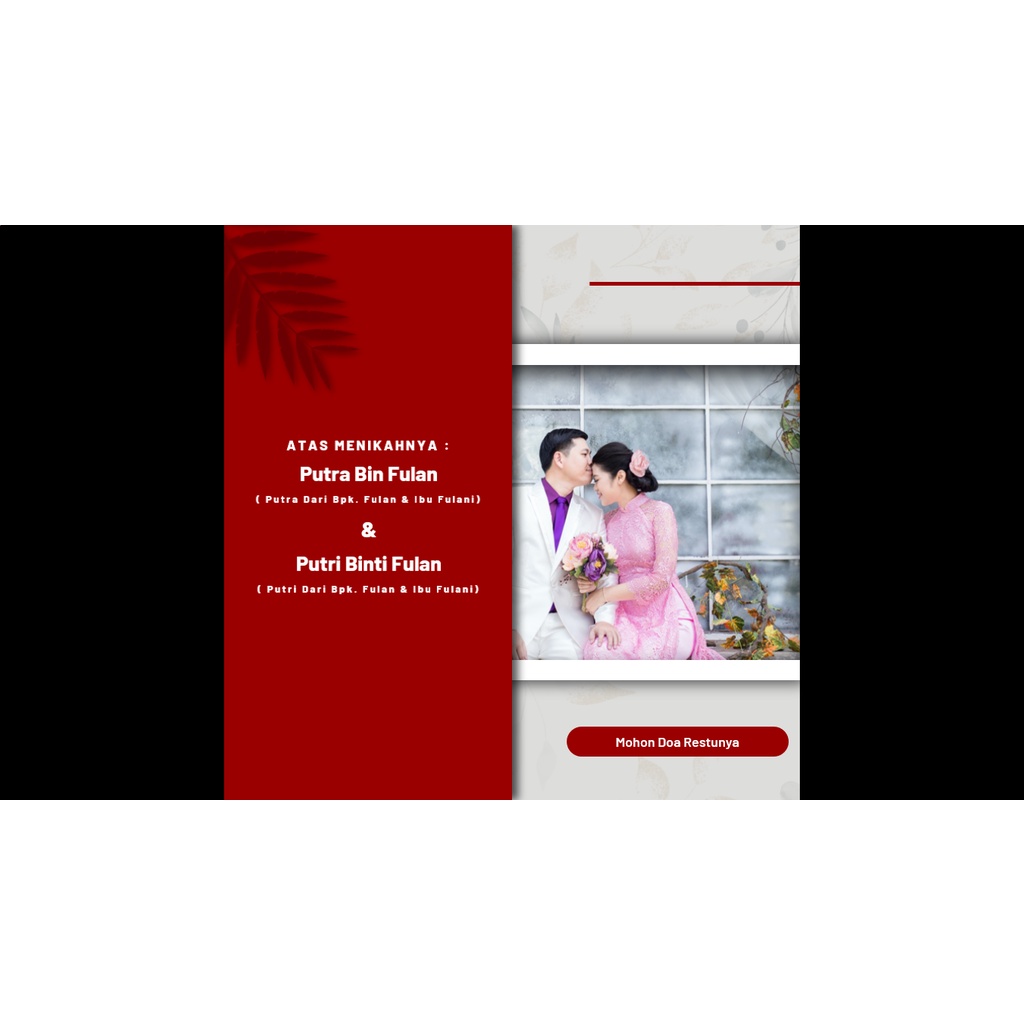 Jual Video Undangan Pernikahan / Undangan Digital / MODEL PAPER ...