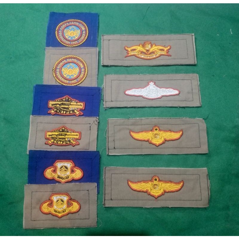 Jual BORDIR ATRIBUT BREVET POLRI TIMBUL ,SAR ,SELAM , BAHARI , SNIPER ...