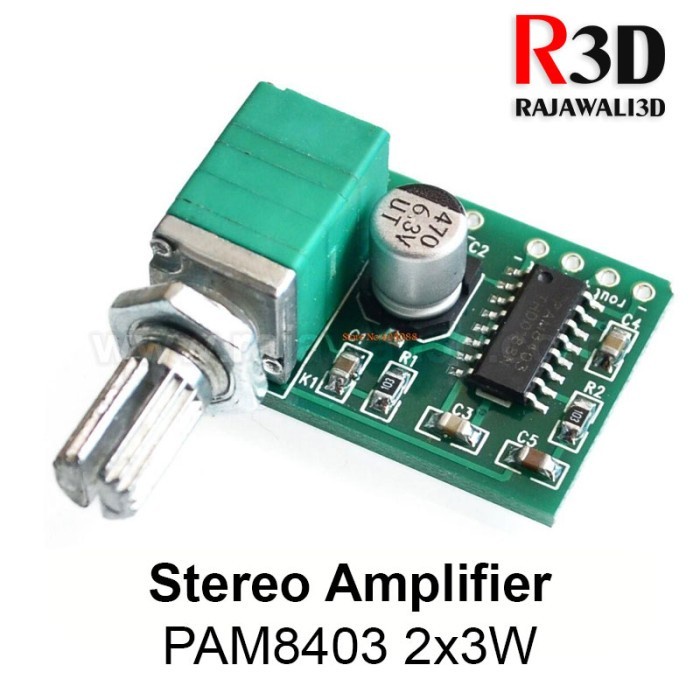 Jual PAM8403 Digital Stereo Amplifier 2x3W With Potentiometer Volume ...