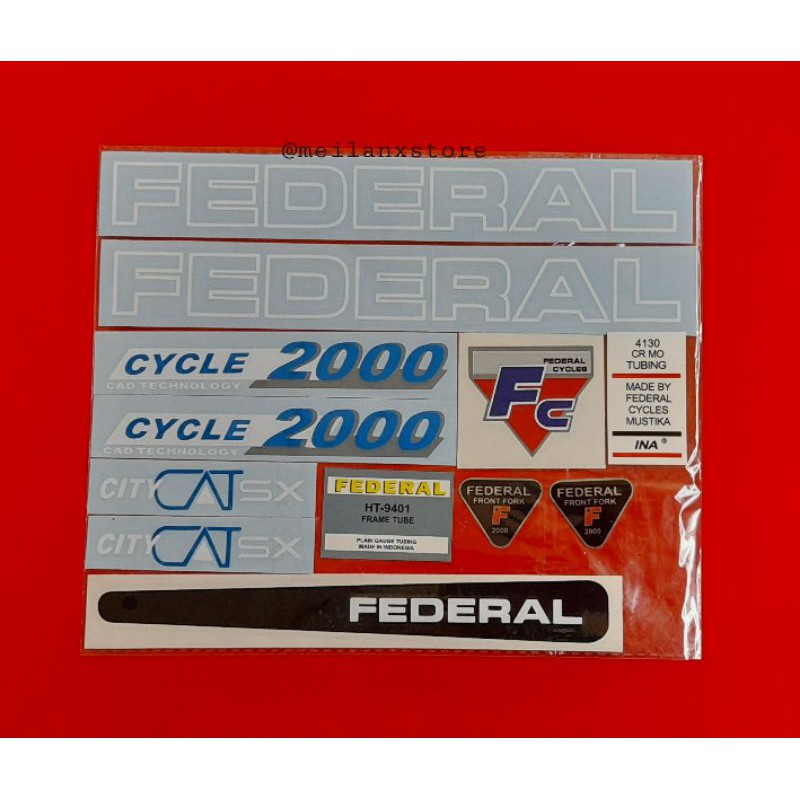 Jual Stiker Sepeda Federal City cat Sx | Shopee Indonesia
