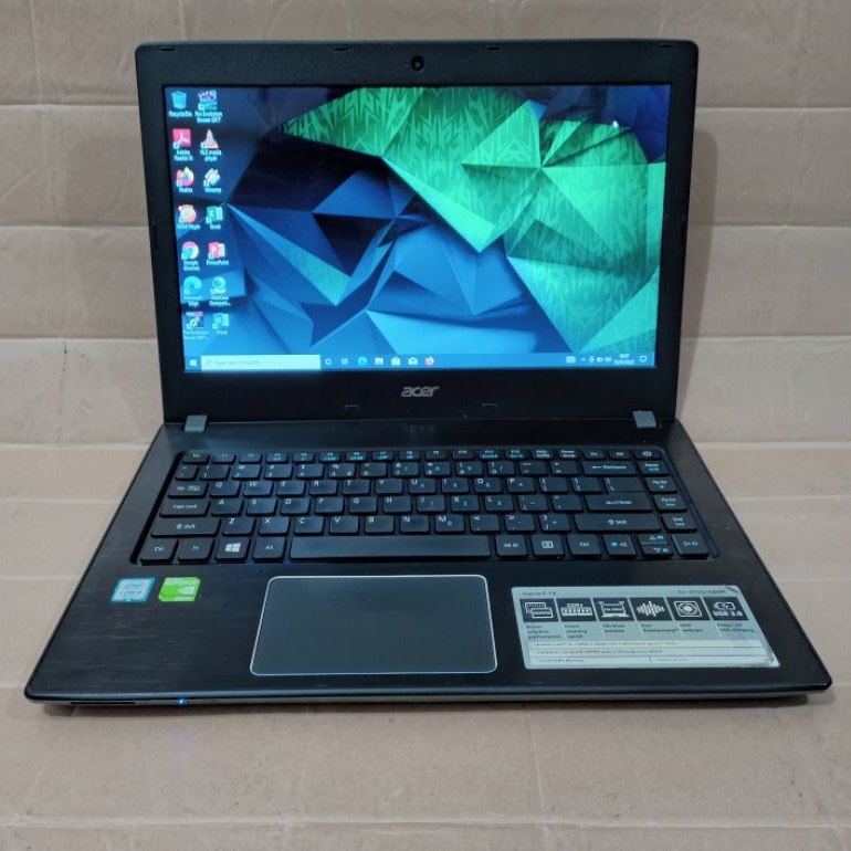 Jual Acer Aspire E 14 E5-475G Intel Core i5-7200U 8GB 256GB SSD with nvdia 940mx | Shopee Indonesia