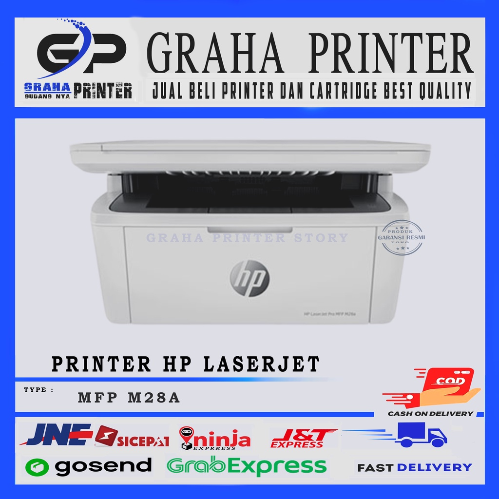 Jual HP laserjet Printer M28a Laser Mono M 28A Murah | Shopee Indonesia