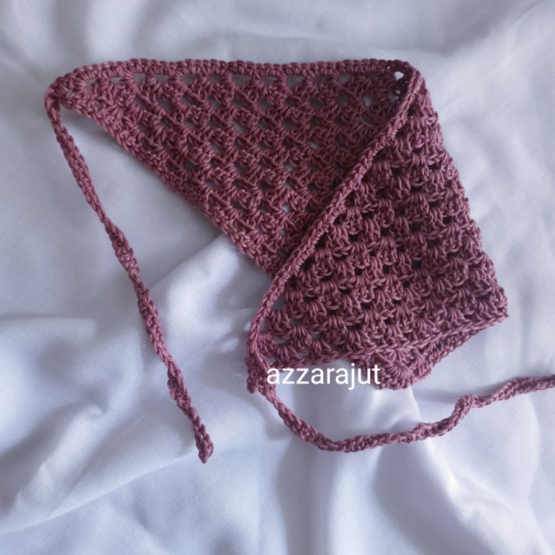 Jual PART 1 ! ! ! bandana rajut / bando rajut segitiga / bandana rajut ...