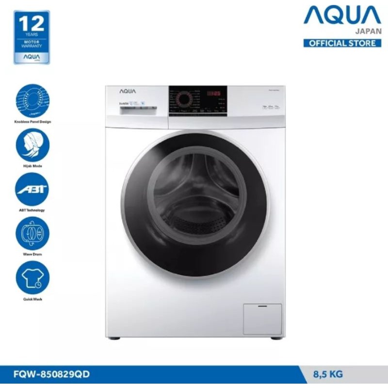 Jual MESIN CUCI AQUA FRONT LOADING 8.5 KG FQW-850829QD (KHUSUS CILEGON ...