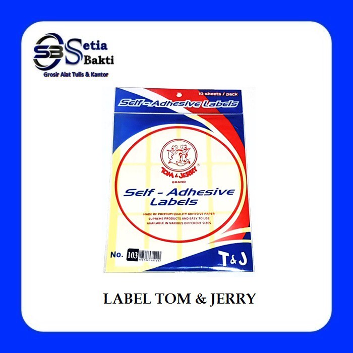 Jual TOM & JERRY - Stiker Nama - Label Undangan 1 Pack - 10 Lembar | Shopee Indonesia