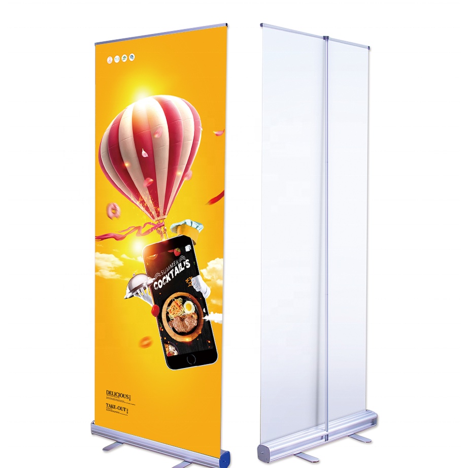 Jual ROLL UP BANNER - UKURAN 60 X 160 CM - Dudukan DISPLAY Spanduk Gulung ALUMINIUM Portabel ...