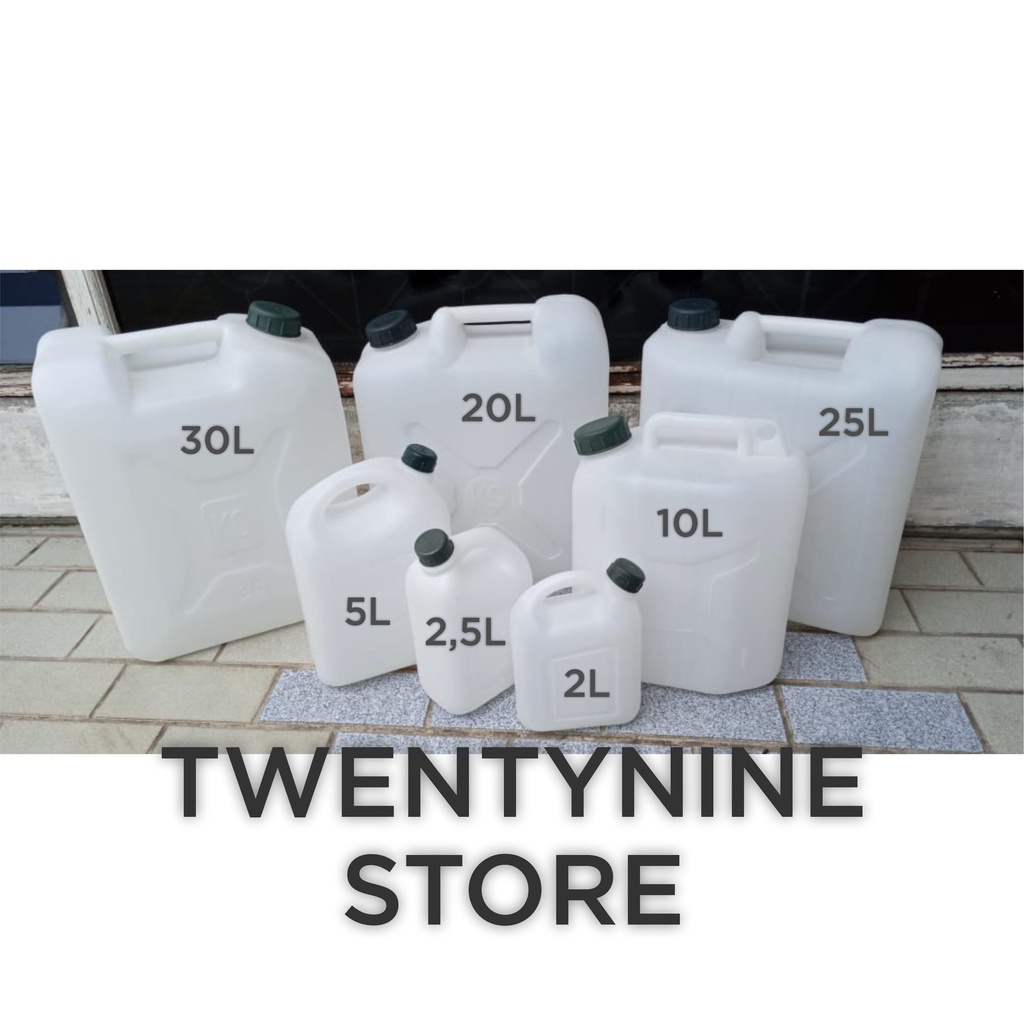 Jual Jerigen Plastik Putih 25 Liter merk KS | Shopee Indonesia