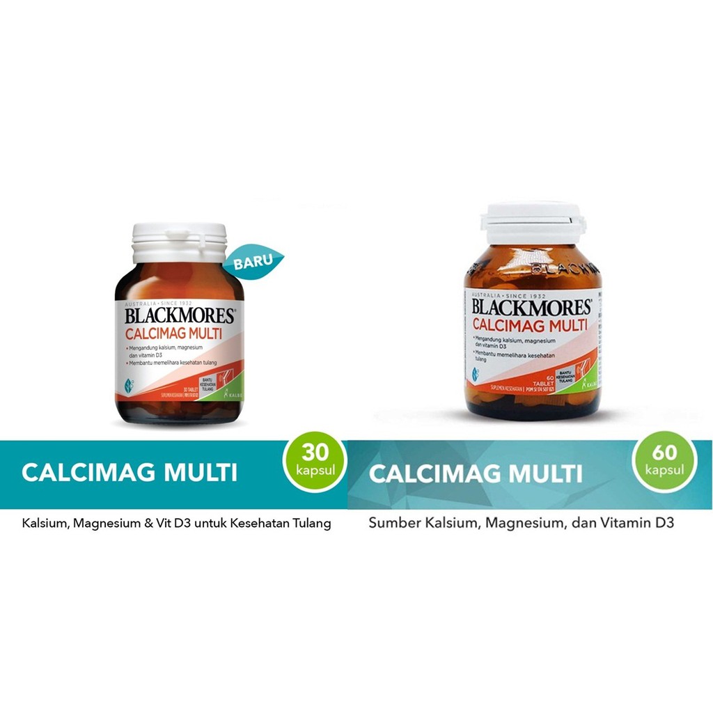 Jual BLACKMORES CALCIMAG MULTI SUPLEMEN KESEHATAN TULANG | Shopee Indonesia