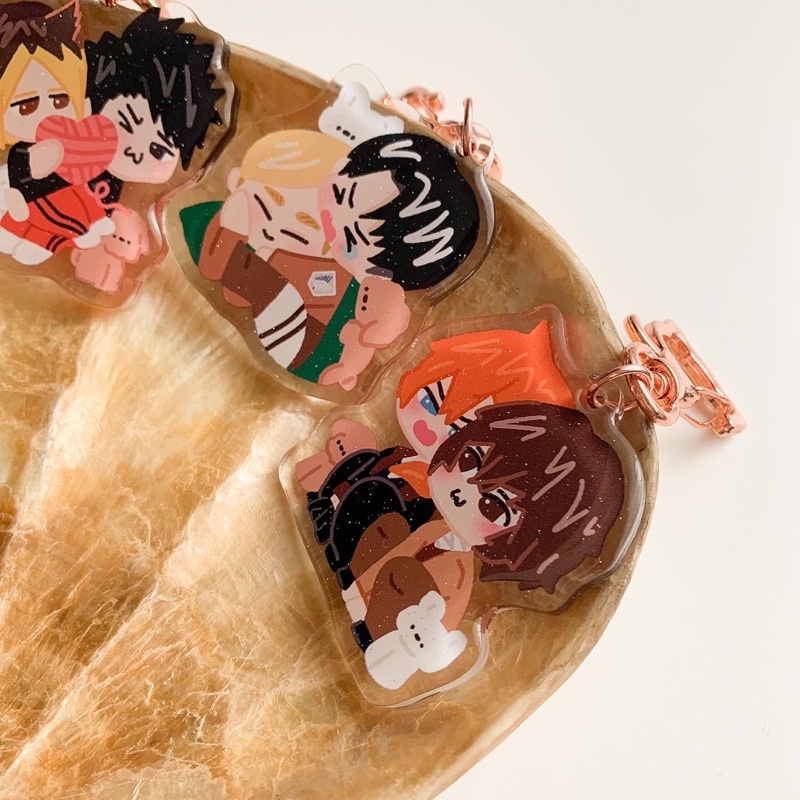 Jual SOFTBOY EPOXY GLITTER KEYCHAIN VOL.3 (ERURI, SATOSUGU, KUROKEN ...