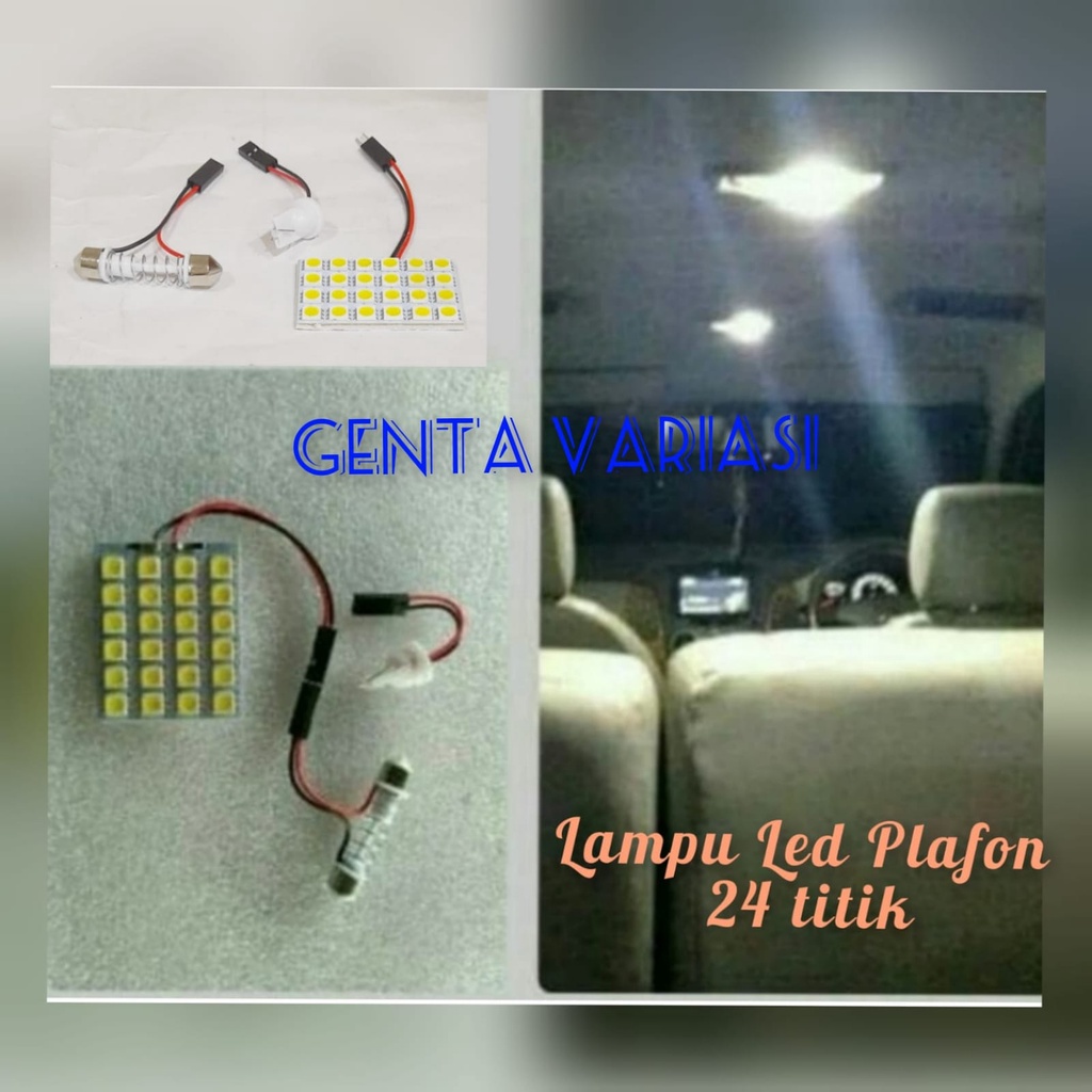 Jual Lampu Plafon Mobil Lampu LED Kabin Plafon 24 titik | Shopee Indonesia