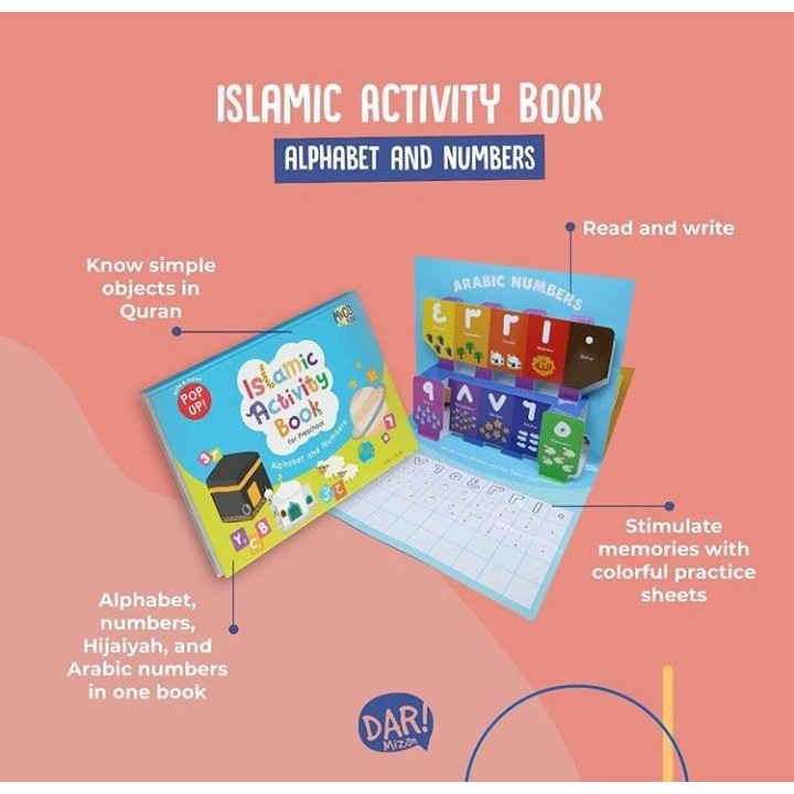 Jual [Mizan] Islamic Activity Book For Presschool Alphabet And Numbers ...