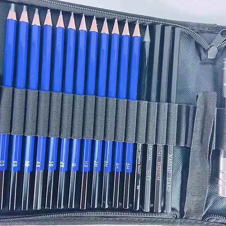 Jual 35PCS/Set Sketch Pencil Pisau Penghapus dan Pensil Gambar untuk ...
