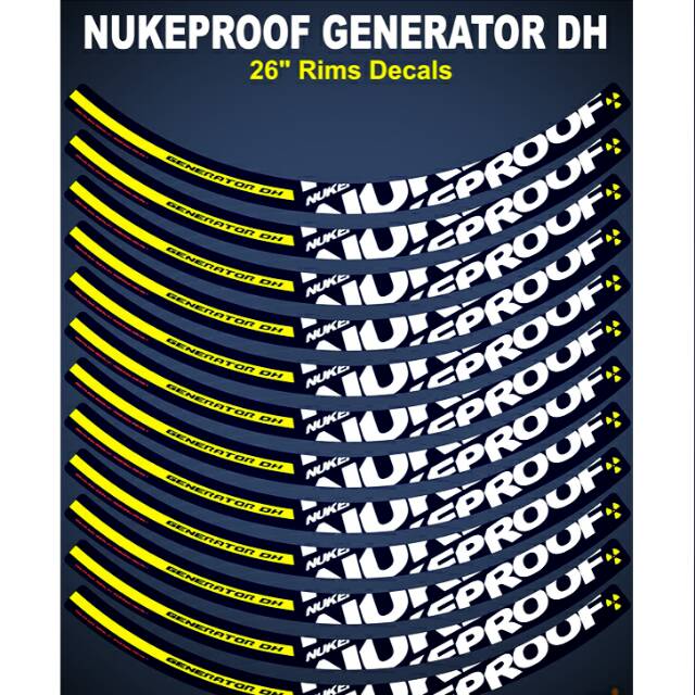 Jual STIKER / STICKER / DECAL / CUTTING STICKER Nukeproof generator dh ...