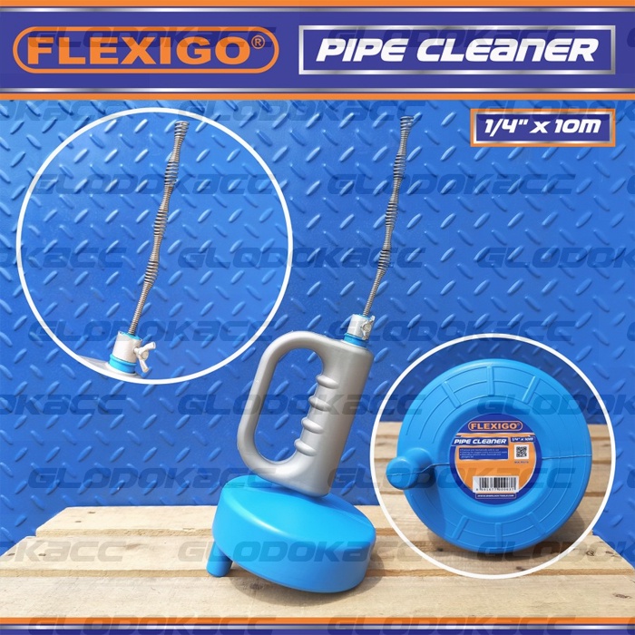Jual Pipe Cleaner 10 Meter x 1/4" Pembersih Pipa Mampet Flexigo flex Sling | Shopee Indonesia